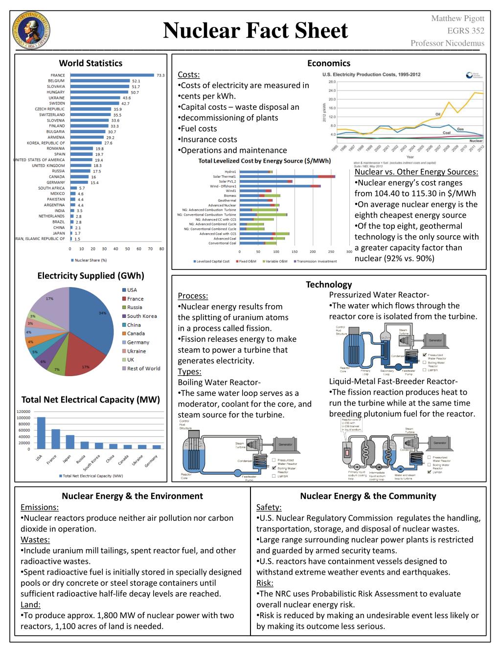 PPT - Nuclear Fact Sheet PowerPoint Presentation, free download - ID ...