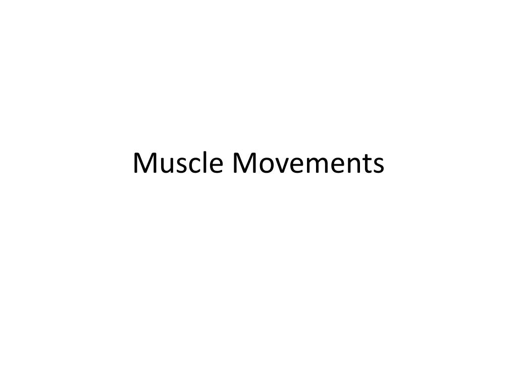 PPT - Muscle Movements PowerPoint Presentation, free download - ID:2643272