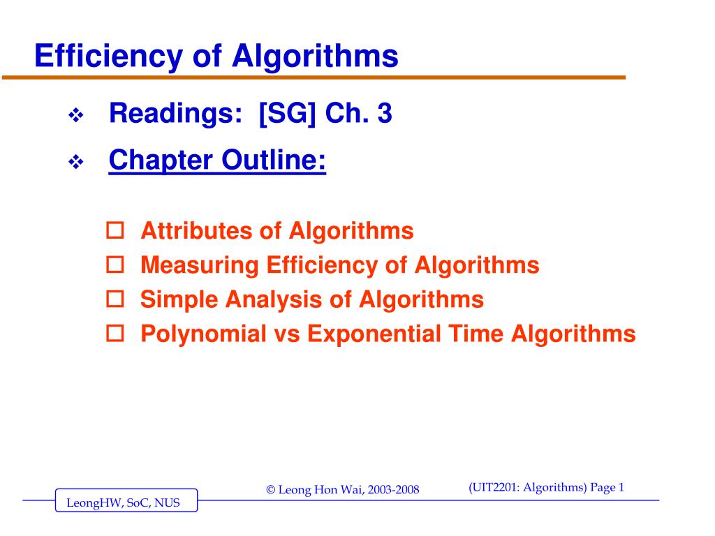 PPT - Efficiency of Algorithms PowerPoint Presentation, free download ...
