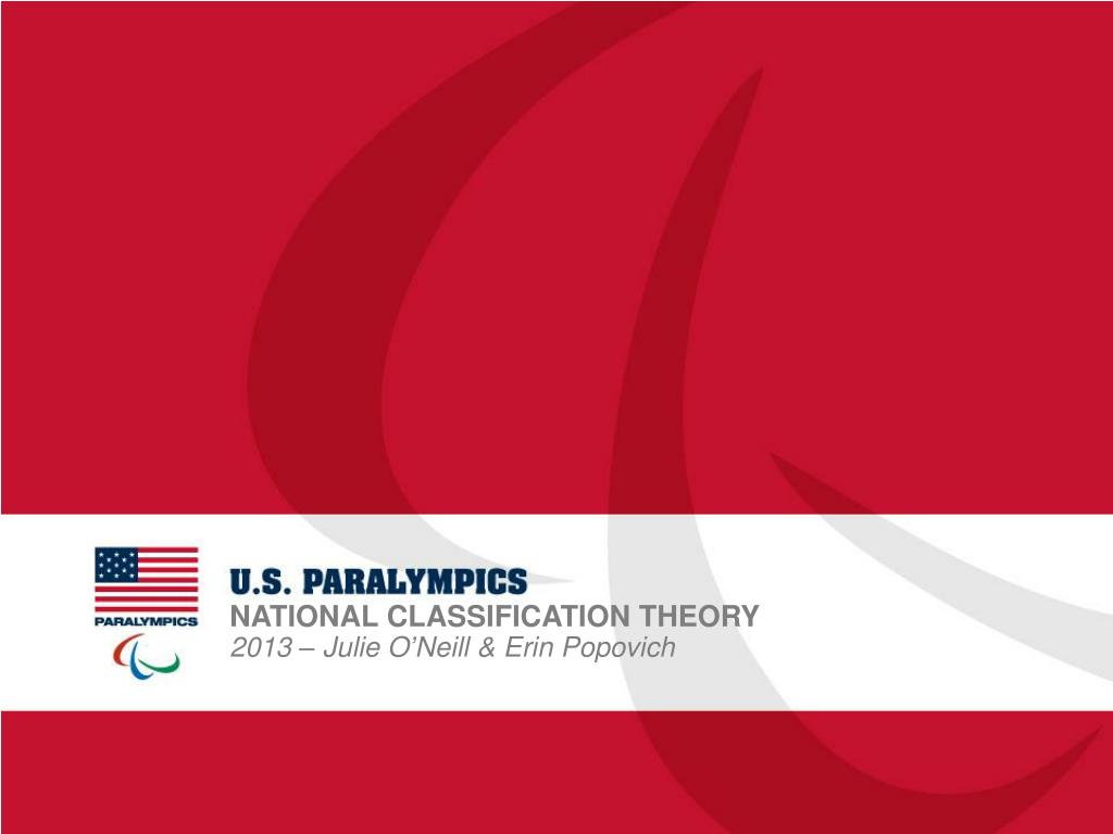 PPT - NATIONAL CLASSIFICATION THEORY PowerPoint Presentation, free ...