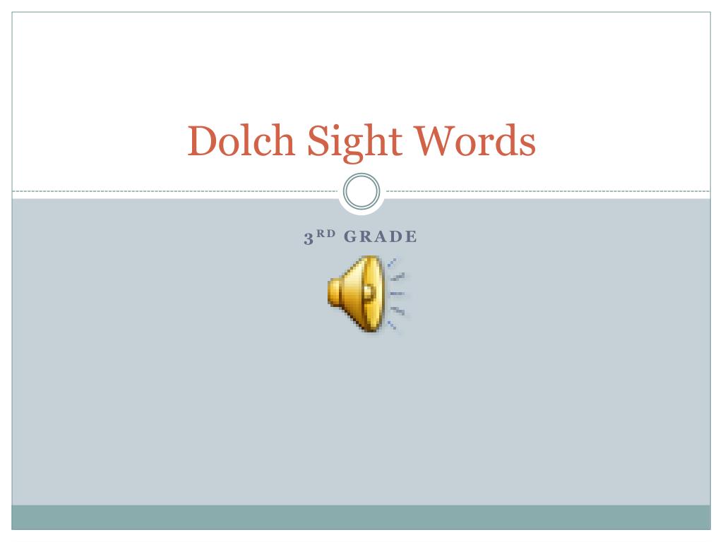PPT - Dolch Sight Words PowerPoint Presentation, free download - ID:2645351