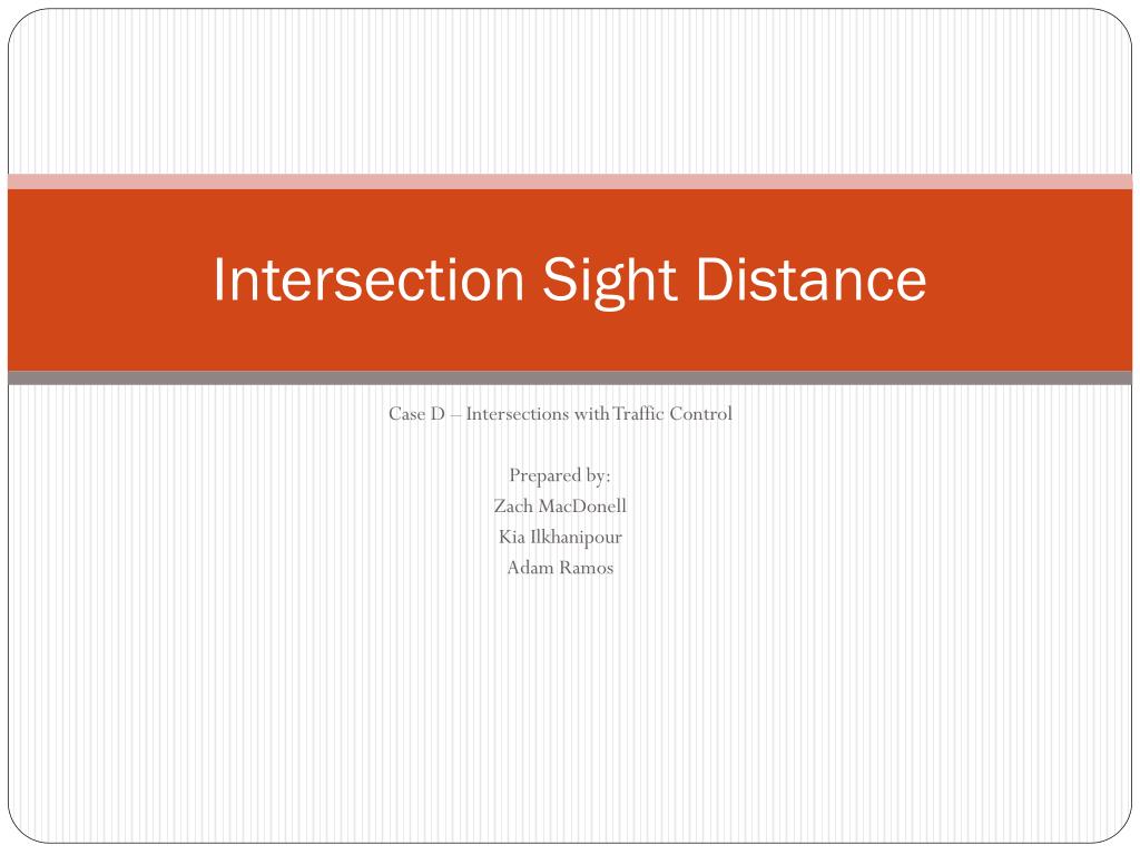 PPT - Intersection Sight Distance PowerPoint Presentation, free ...