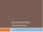 PPT - Incorporating Source Material PowerPoint Presentation, free ...