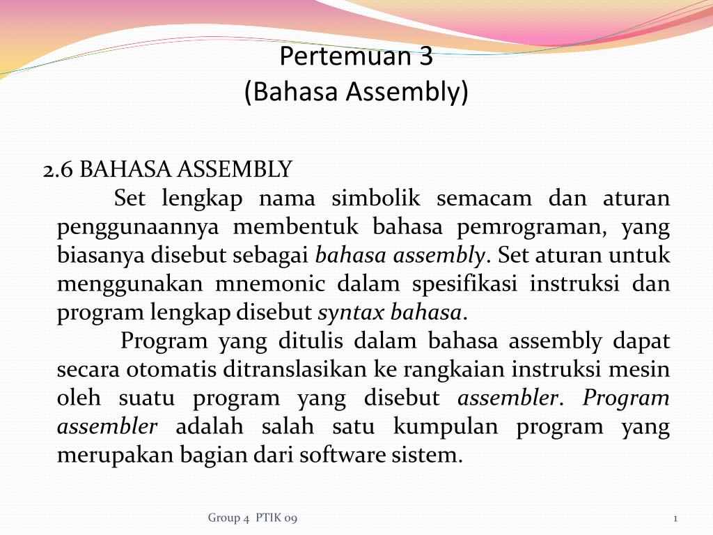 PPT - Pertemuan 3 ( Bahasa Assembly) PowerPoint Presentation, free ...