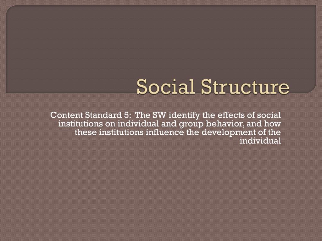 PPT - Social Structure PowerPoint Presentation, free download - ID:2646785