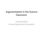 PPT - Bringing Scientific Argumentation Into the Science Classroom ...