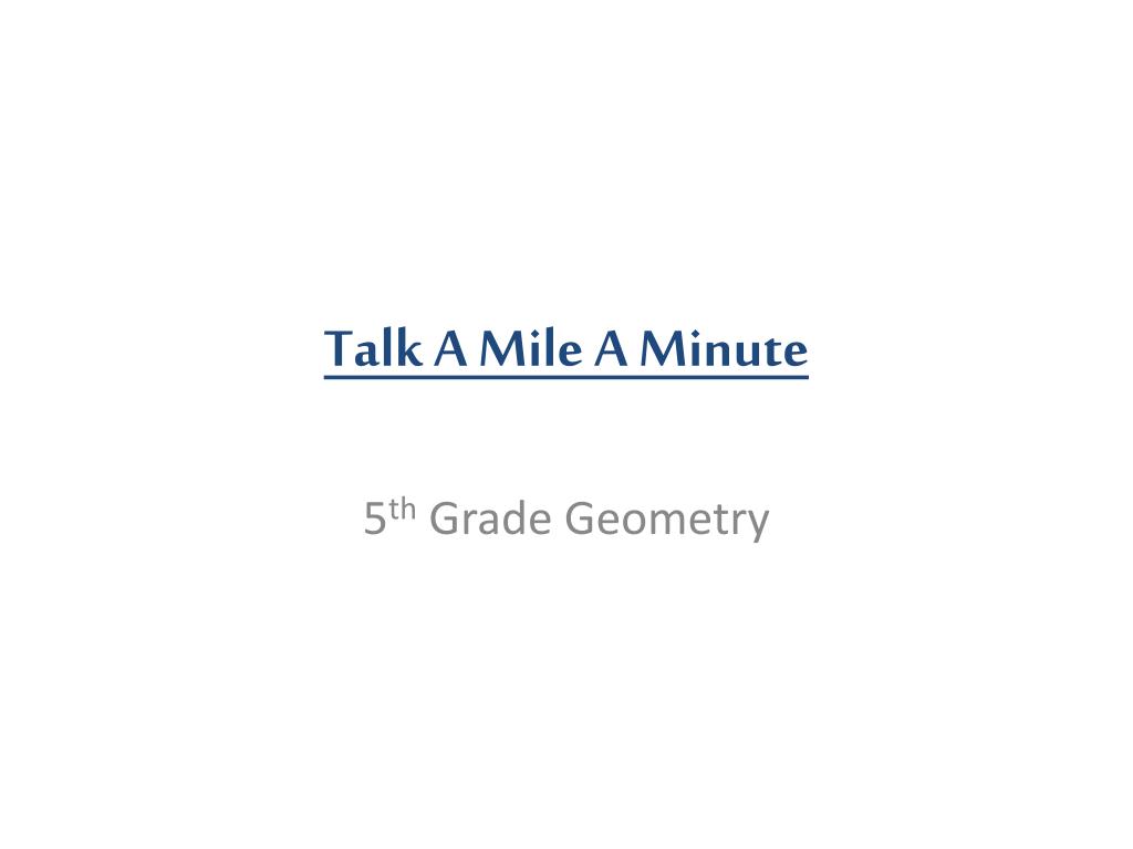 PPT - Talk A Mile A Minute PowerPoint Presentation, free download - ID ...
