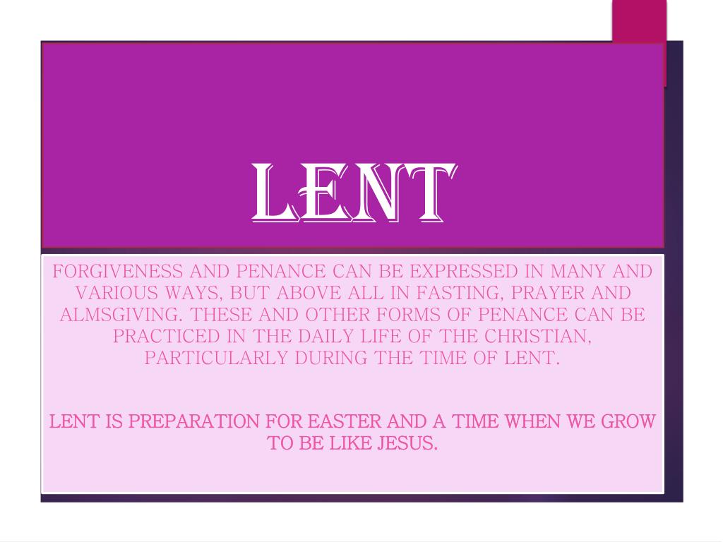 PPT - Lent PowerPoint Presentation, free download - ID:2649557