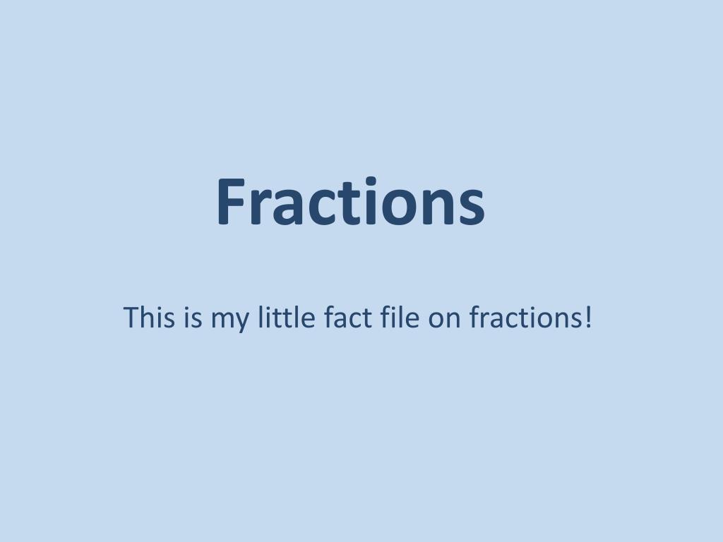 PPT - Understanding Fractions: A Comprehensive Guide to Numerators and ...