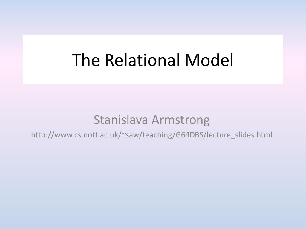PPT - The Relational Model PowerPoint Presentation, free download - ID:2651213