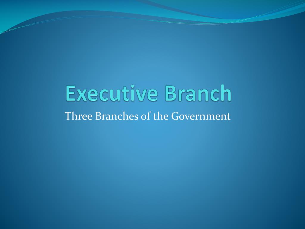 PPT - Executive Branch PowerPoint Presentation, free download - ID:2651585