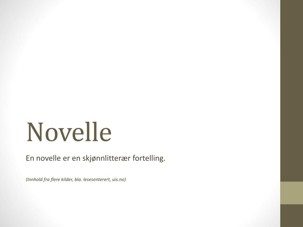 PPT - Novelle PowerPoint Presentation, free download - ID:2651697