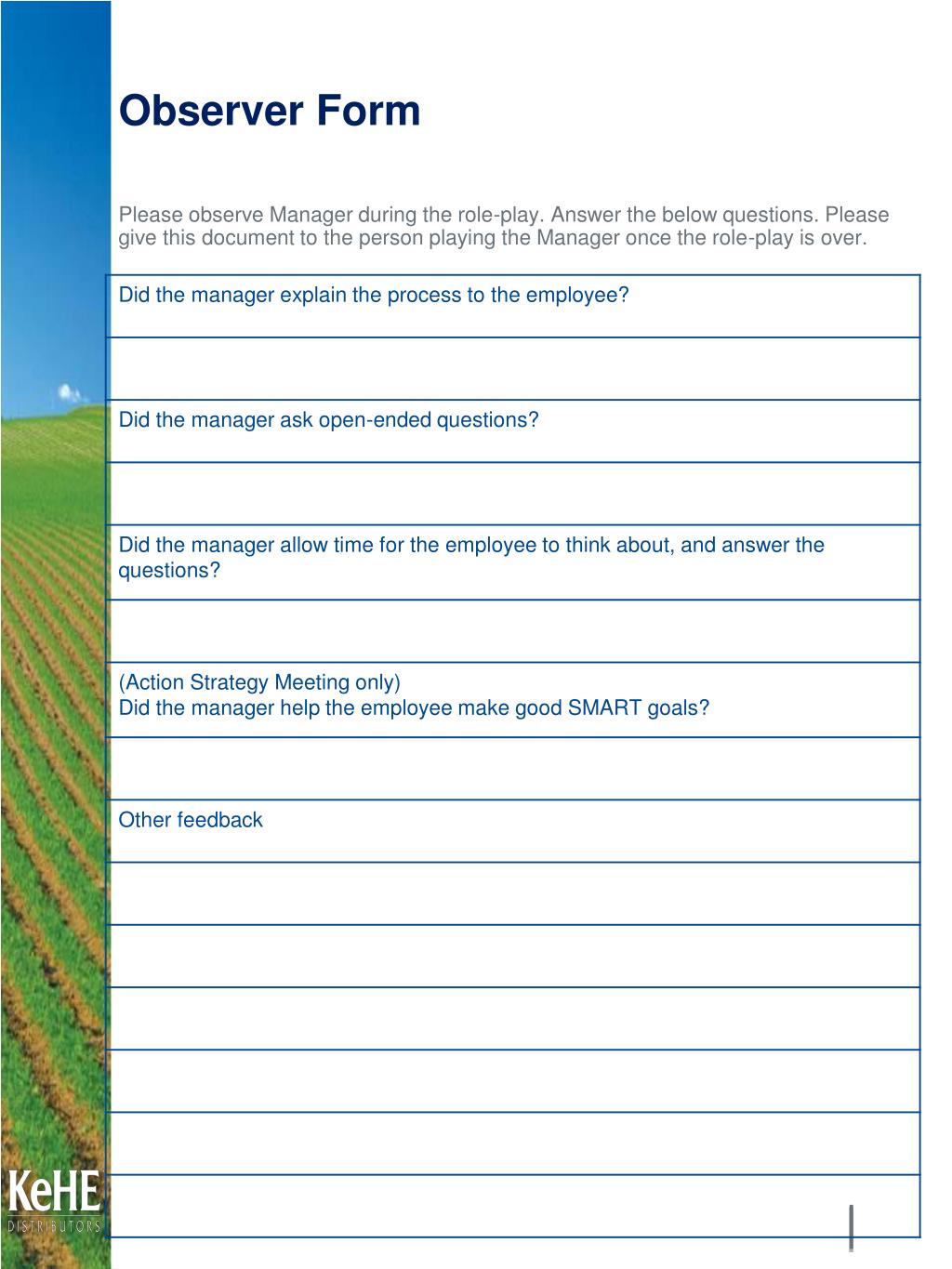 PPT - Observer Form PowerPoint Presentation, free download - ID:2652727