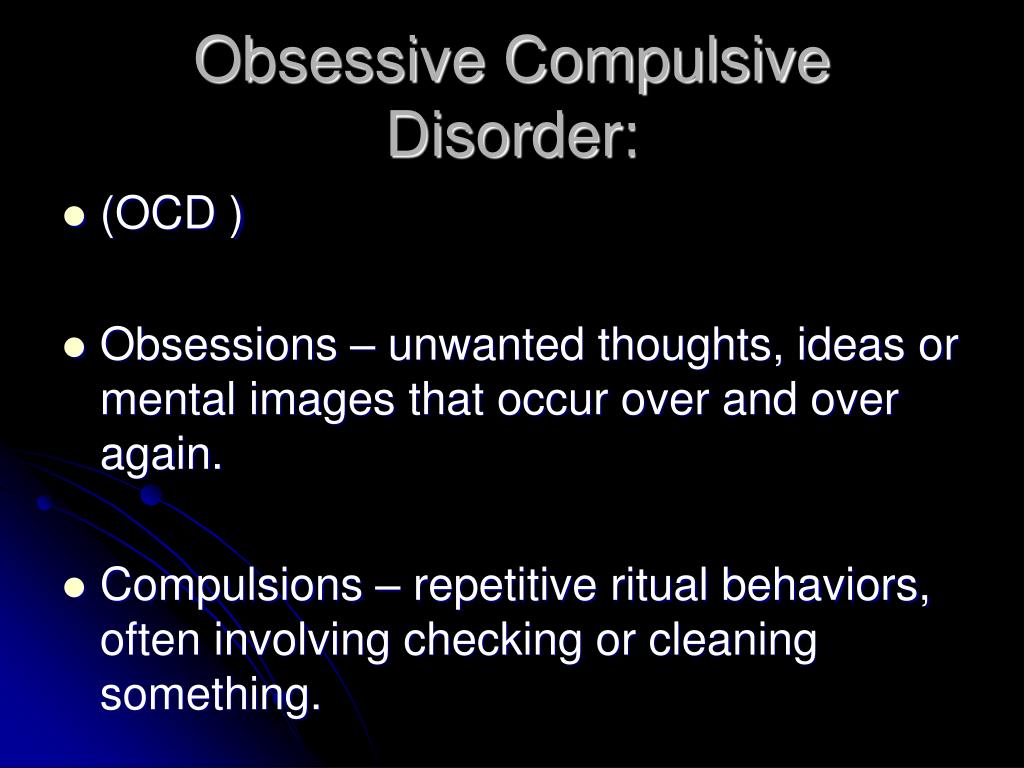 PPT - Obsessive Compulsive Disorder: PowerPoint Presentation, free ...