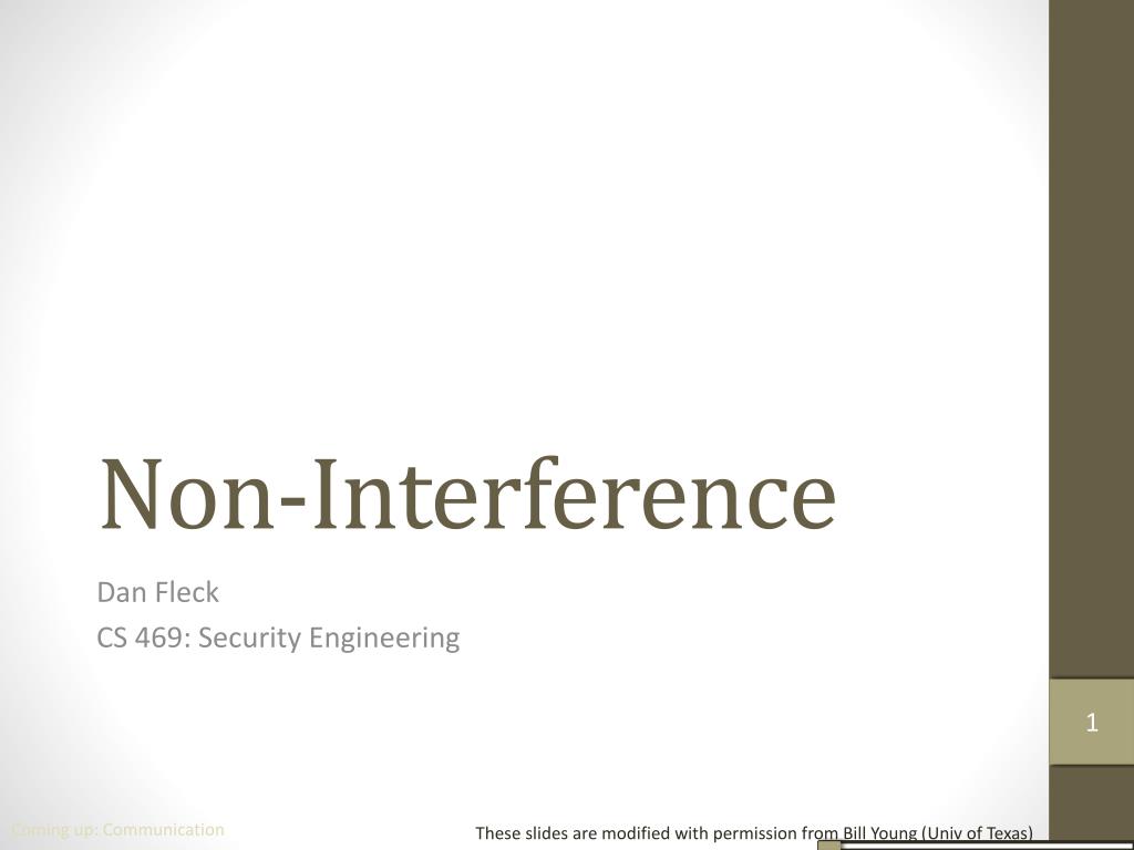 PPT - Non-Interference PowerPoint Presentation, free download - ID:2652889