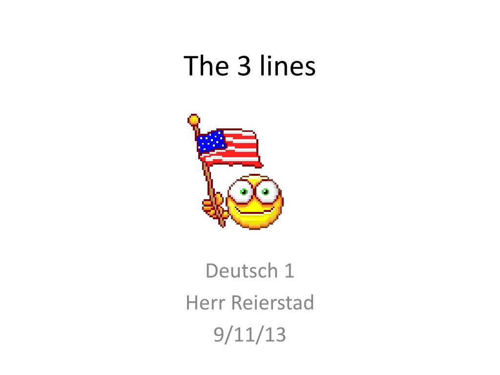 PPT - The 3 lines PowerPoint Presentation, free download - ID:2653446