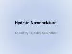 PPT - The Formula for a Hydrate PowerPoint Presentation, free download ...