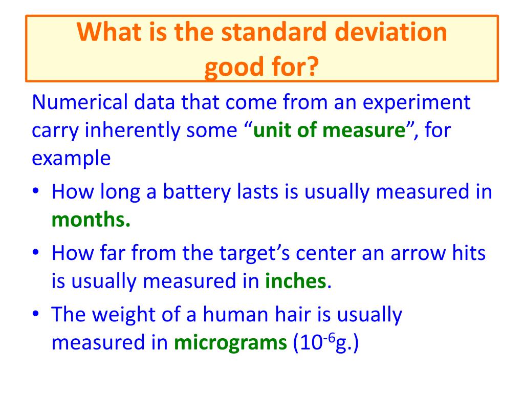 PPT - Understanding the Standard Deviation in Numerical Data Analysis ...
