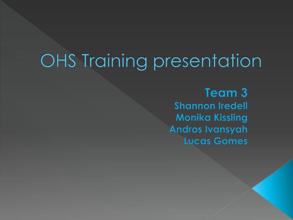PPT - OHS Training presentation PowerPoint Presentation, free download ...