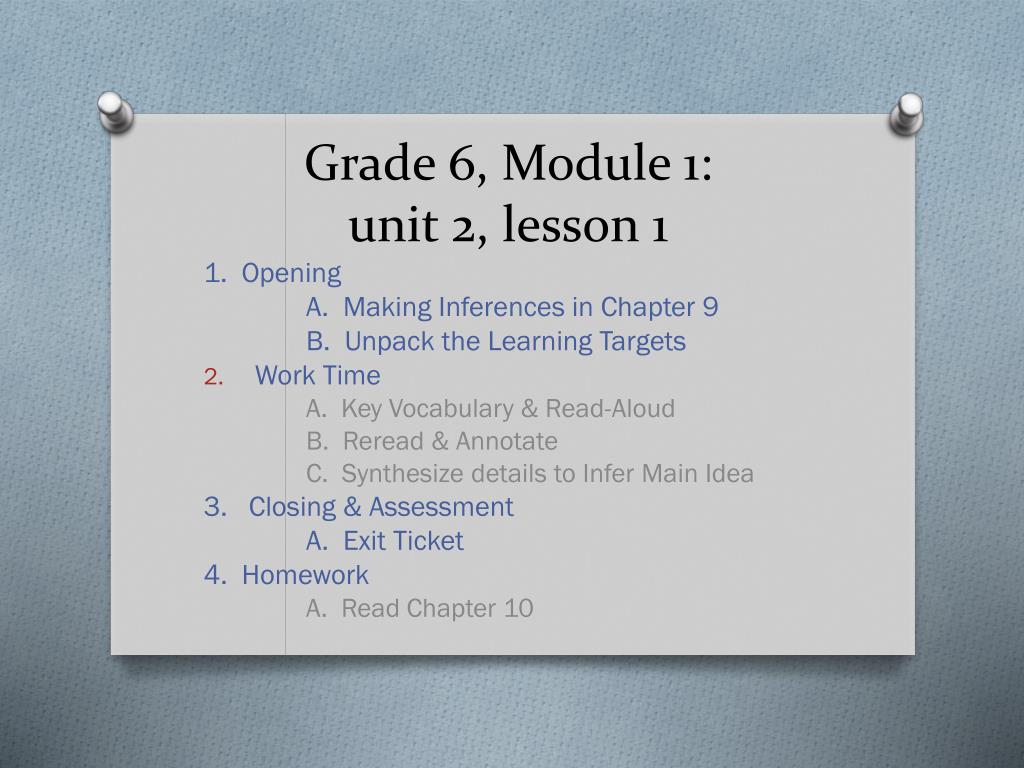 PPT - Grade 6, Module 1: unit 2, lesson 1 PowerPoint Presentation, free ...