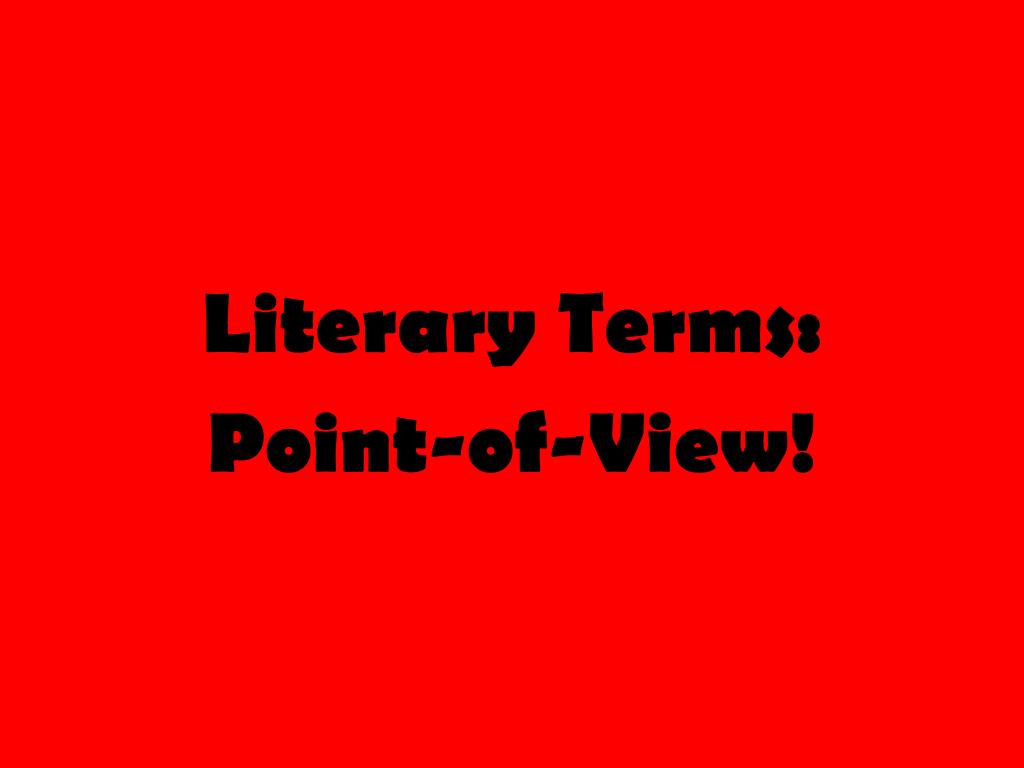 PPT - Literary Terms: PowerPoint Presentation, free download - ID:2657994