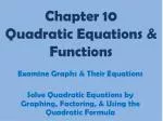 PPT - 5.1 – Introduction to Quadratic Functions PowerPoint Presentation ...