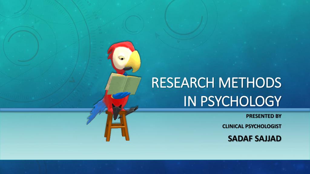 PPT - Research methods in psychology PowerPoint Presentation, free ...