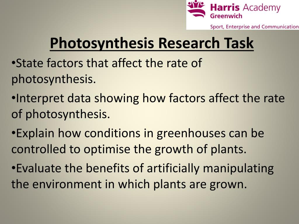 PPT - Photosynthesis Research Task PowerPoint Presentation, free ...
