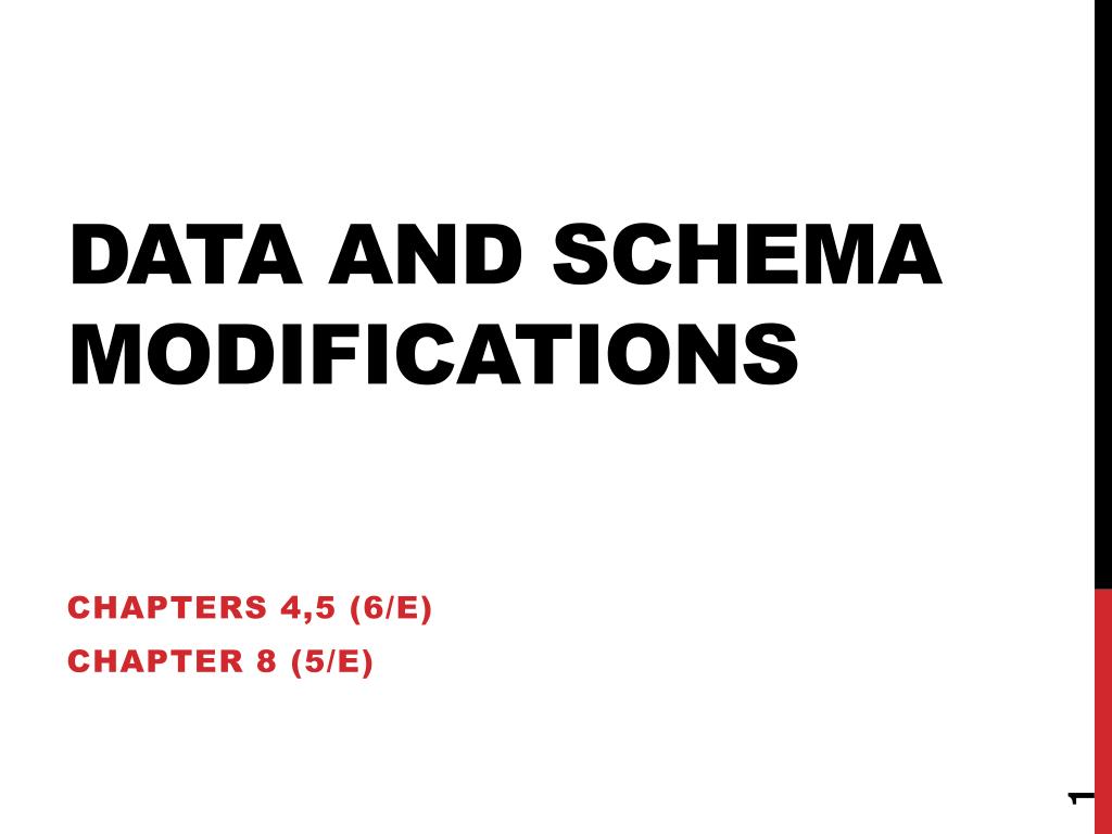 PPT - Data and Schema Modifications PowerPoint Presentation, free ...