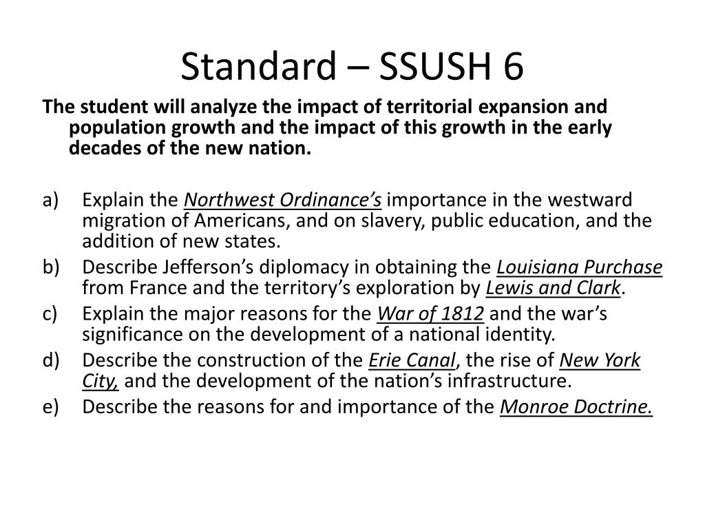 PPT - Standard – SSUSH 6 PowerPoint Presentation, free download - ID ...