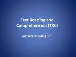 PPT - Embracing Tier 2 {...and all the mCLASS sweeties with yellow dots ...