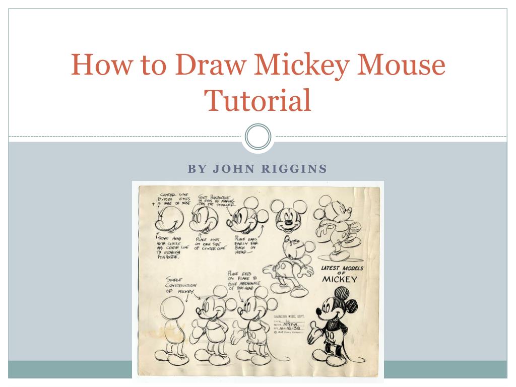 PPT - How to Draw Mickey Mouse Tutorial PowerPoint Presentation, free ...