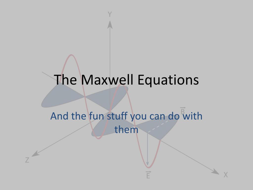 PPT - The Maxwell Equations PowerPoint Presentation, free download - ID ...