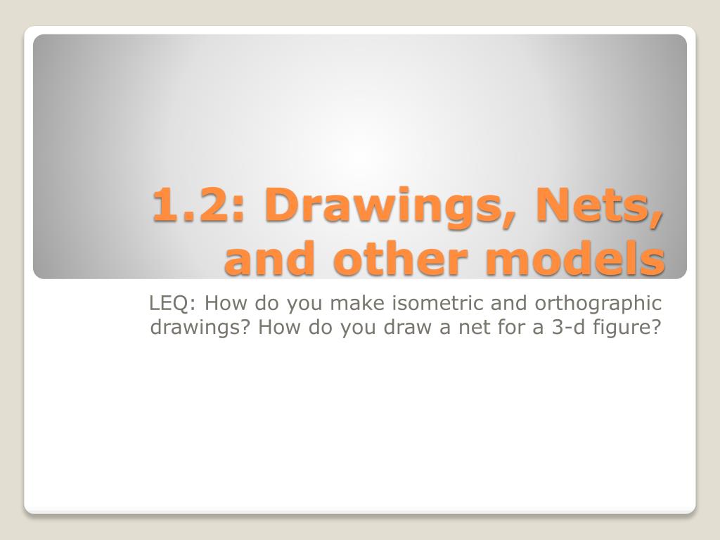 PPT - 1.2: Drawings, Nets, and other models PowerPoint Presentation ...