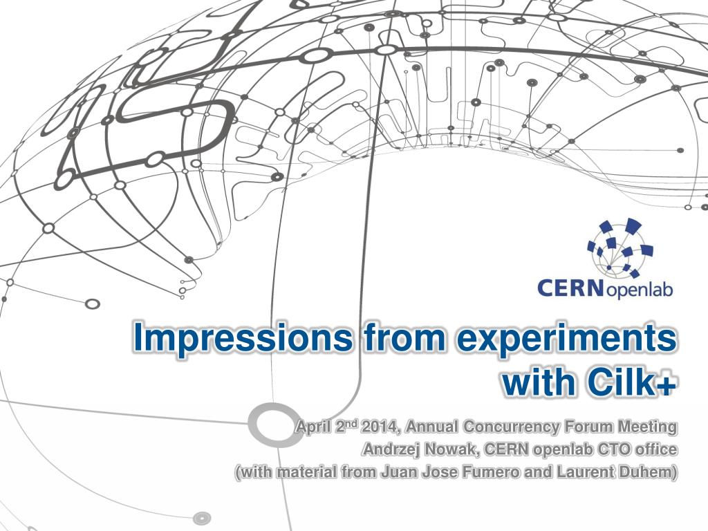 PPT - Impressions from experiments with Cilk + PowerPoint Presentation ...