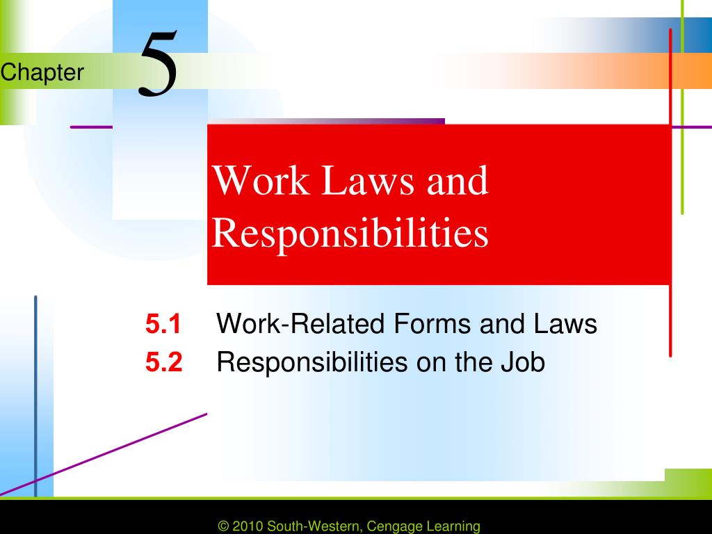 PPT - Work Laws and Responsibilities PowerPoint Presentation, free ...