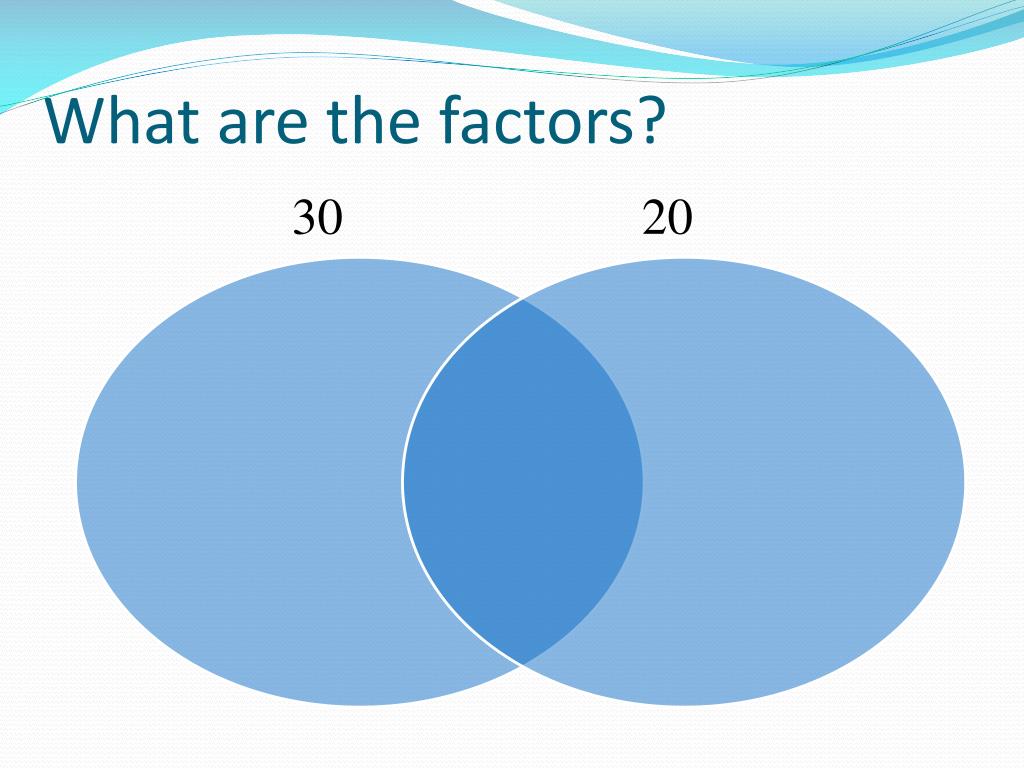 PPT - What are the factors? PowerPoint Presentation, free download - ID ...
