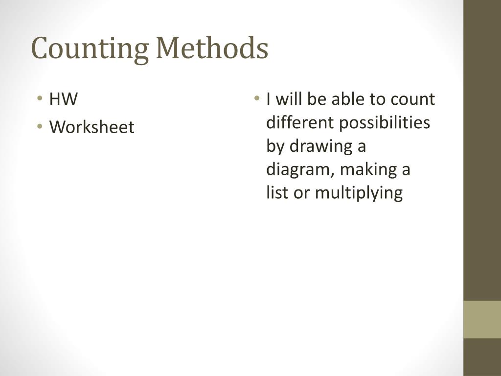 PPT - Counting Methods PowerPoint Presentation, free download - ID:2667300