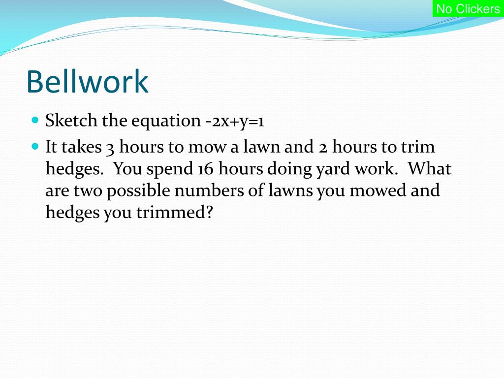 PPT - Bellwork PowerPoint Presentation, free download - ID:2667603