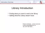 PPT - Library Introduction PowerPoint Presentation, free download - ID ...
