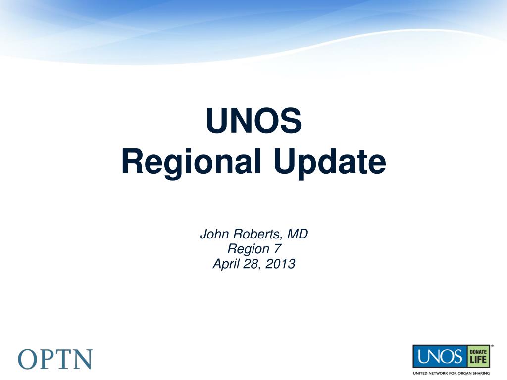 PPT - UNOS Regional Update PowerPoint Presentation, free download - ID ...