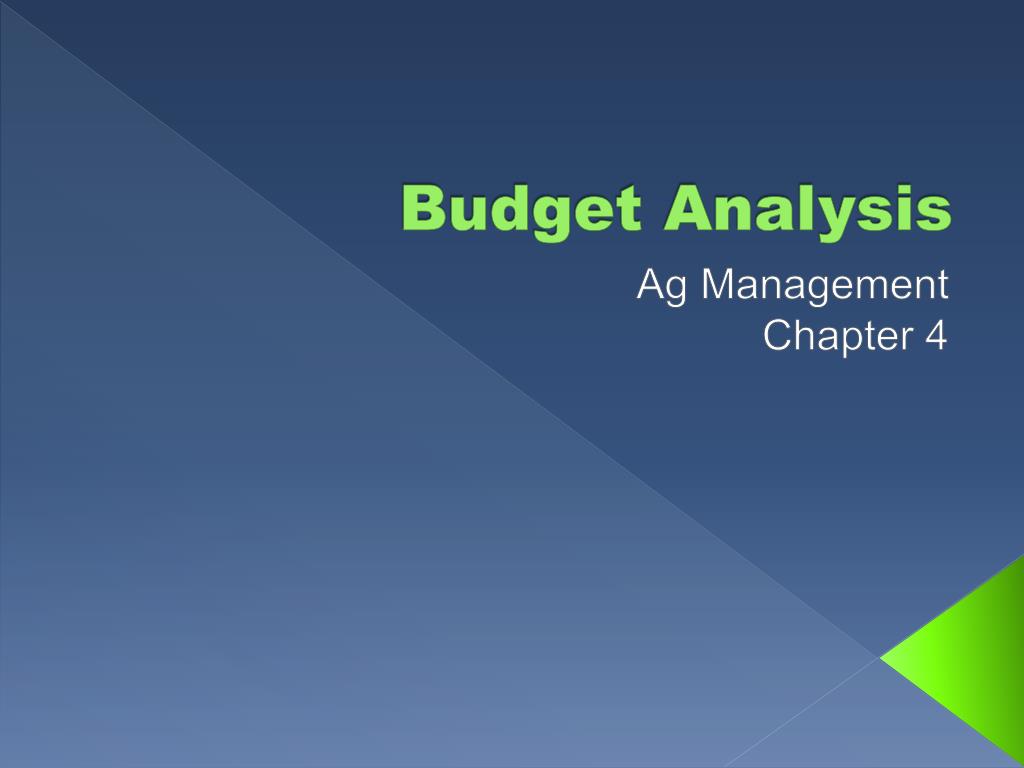 PPT - Budget Analysis PowerPoint Presentation, free download - ID:2667898