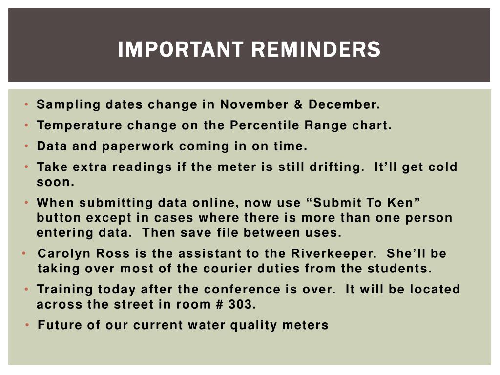PPT - Important Reminders PowerPoint Presentation, free download - ID ...