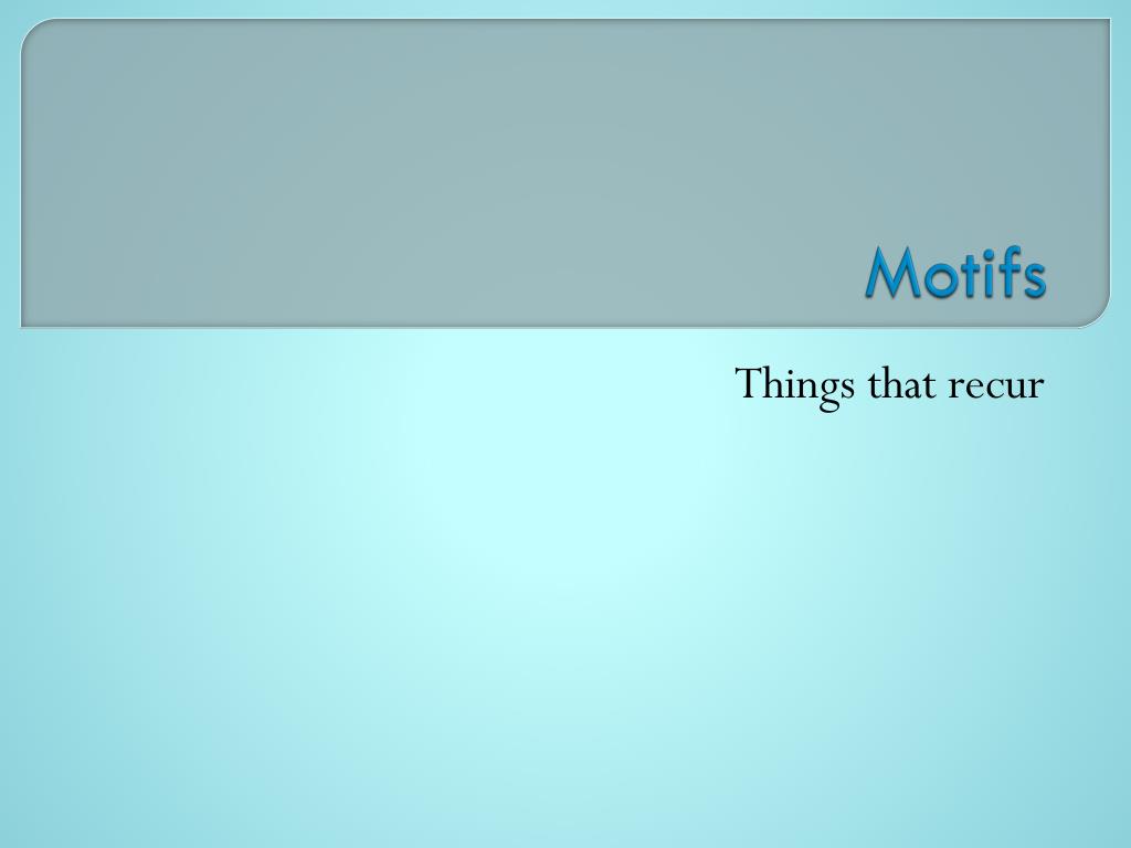 PPT - Motifs PowerPoint Presentation, free download - ID:2669481