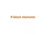 PPT - P-BLOCK ELEMENTS. PowerPoint Presentation, free download - ID:1899779