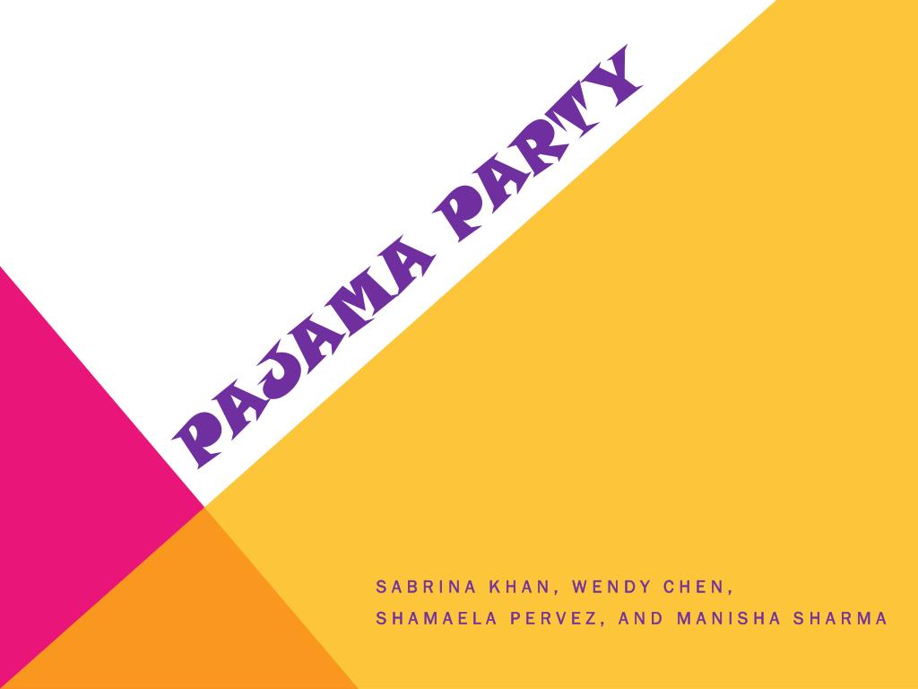 PPT - Pajama Party PowerPoint Presentation, free download - ID:2672822