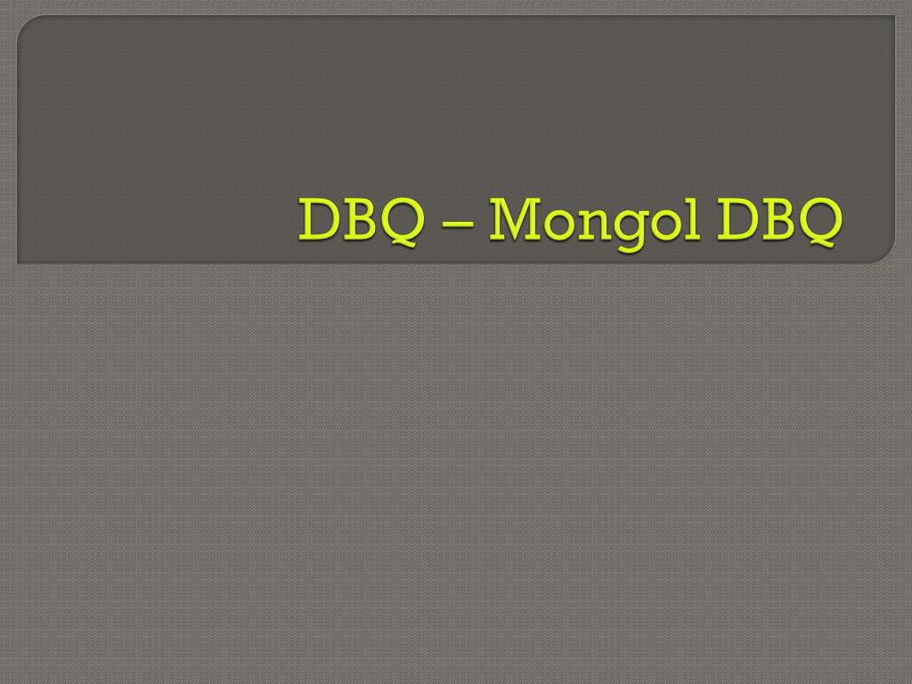 PPT - DBQ – Mongol DBQ PowerPoint Presentation, free download - ID:2673252
