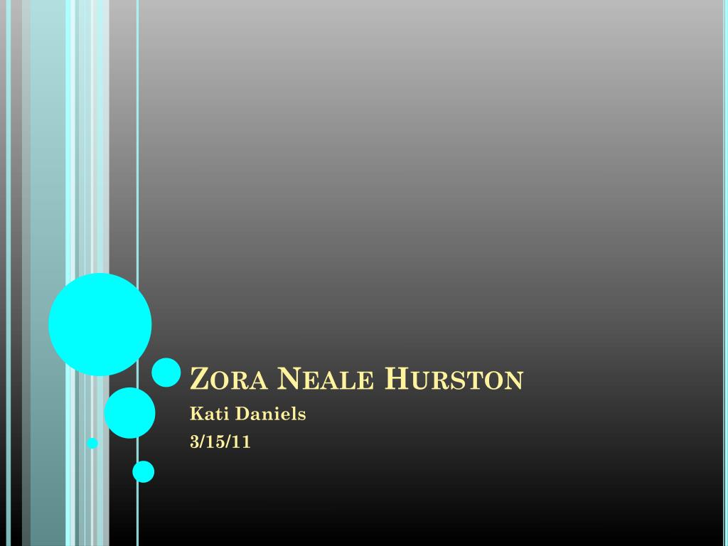 PPT - Zora Neale Hurston PowerPoint Presentation, free download - ID ...