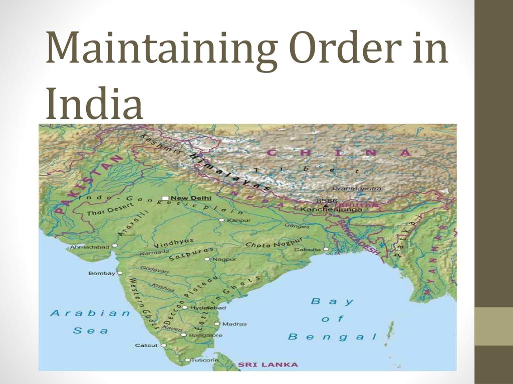 PPT - Maintaining Order in India PowerPoint Presentation, free download ...