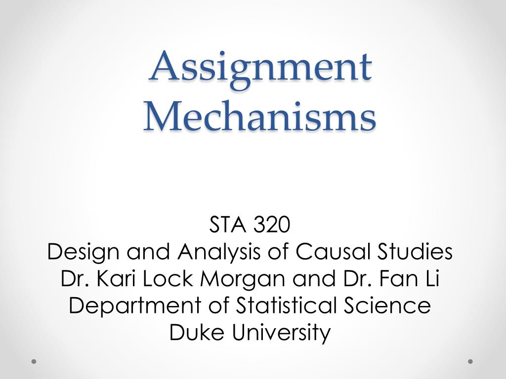 PPT - Assignment Mechanisms PowerPoint Presentation, free download - ID ...